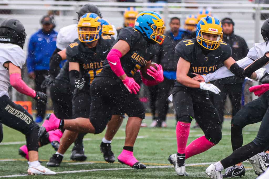 Bartlett scores 42-27 playoff win over South, advances to state ...
