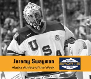 Anchorage netminder Jeremy Swayman named Alaska Athlete of the Week ...